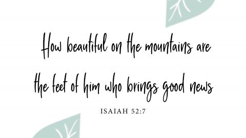 Isaiah 52:7 (Printable Wall Art) - My Printable Faith