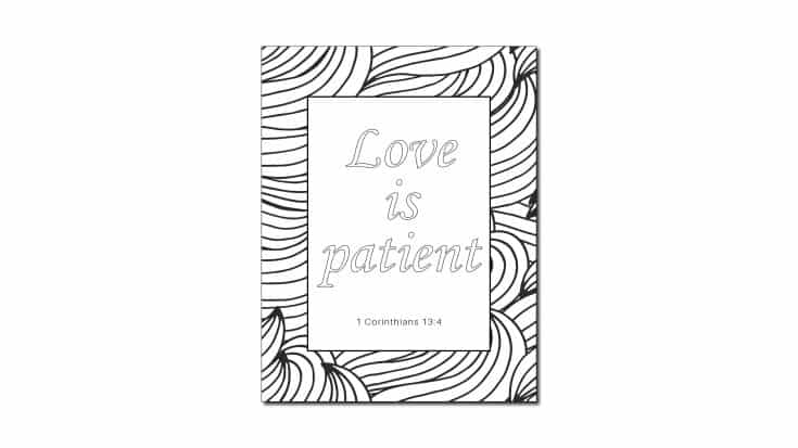 7 Printable Bible Verse Coloring Pages on Love - My Printable Faith