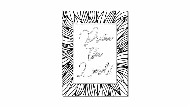 Praise the Lord! (Printable Coloring Page) - My Printable Faith