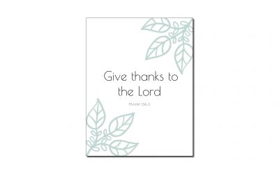 Psalm 136:3 (Printable Wall Art) - My Printable Faith