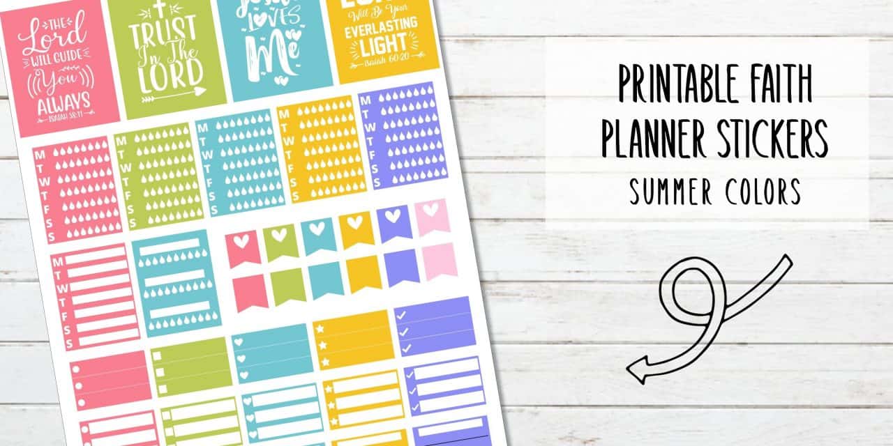 Printable Faith Planner Stickers - My Printable Faith