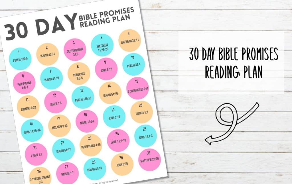 30 Day Bible Promises Reading Plan - My Printable Faith