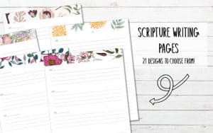 21 Printable Scripture Writing Pages - My Printable Faith