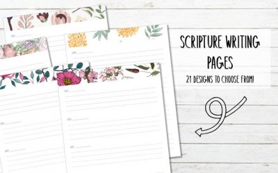 21 Printable Scripture Writing Pages - My Printable Faith