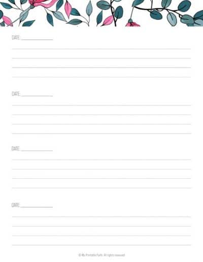 21 Printable Scripture Writing Pages - My Printable Faith