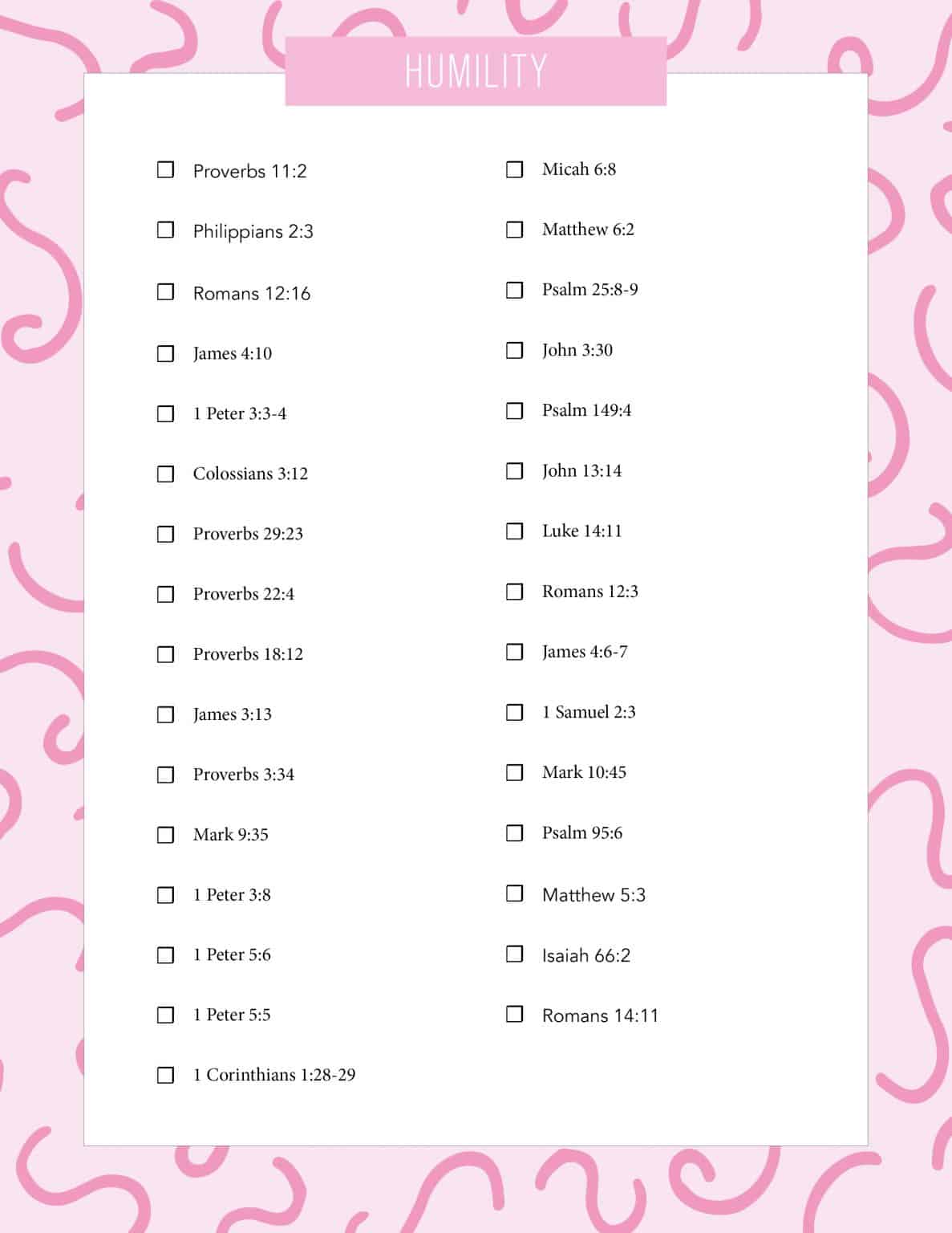 31 Bible Verses on Humility {Plus FREE Printable Bible Reading Plan ...
