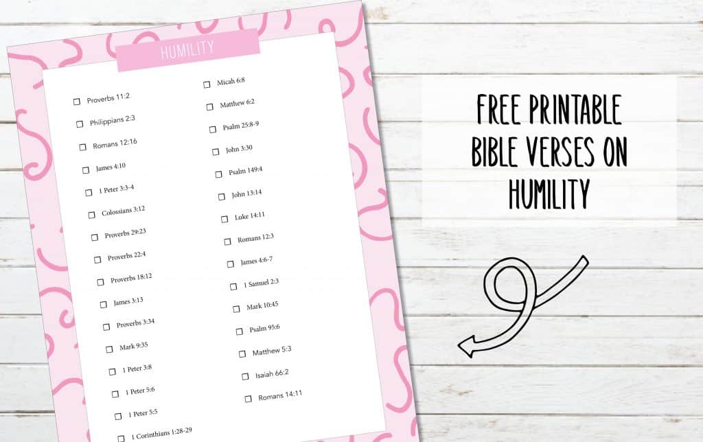 31 Bible Verses on Humility {Plus FREE Printable Bible Reading Plan ...