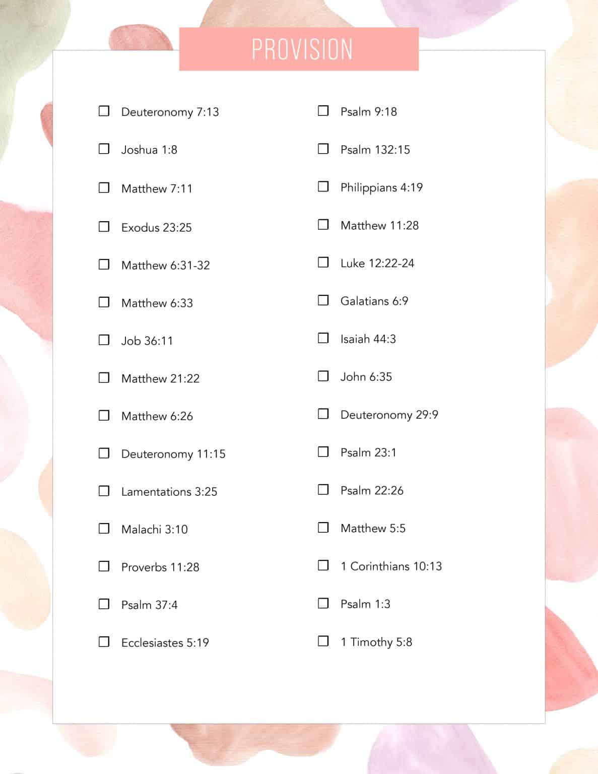 30 Bible Verses on Provision {Plus FREE Bible Reading Plan} - My ...