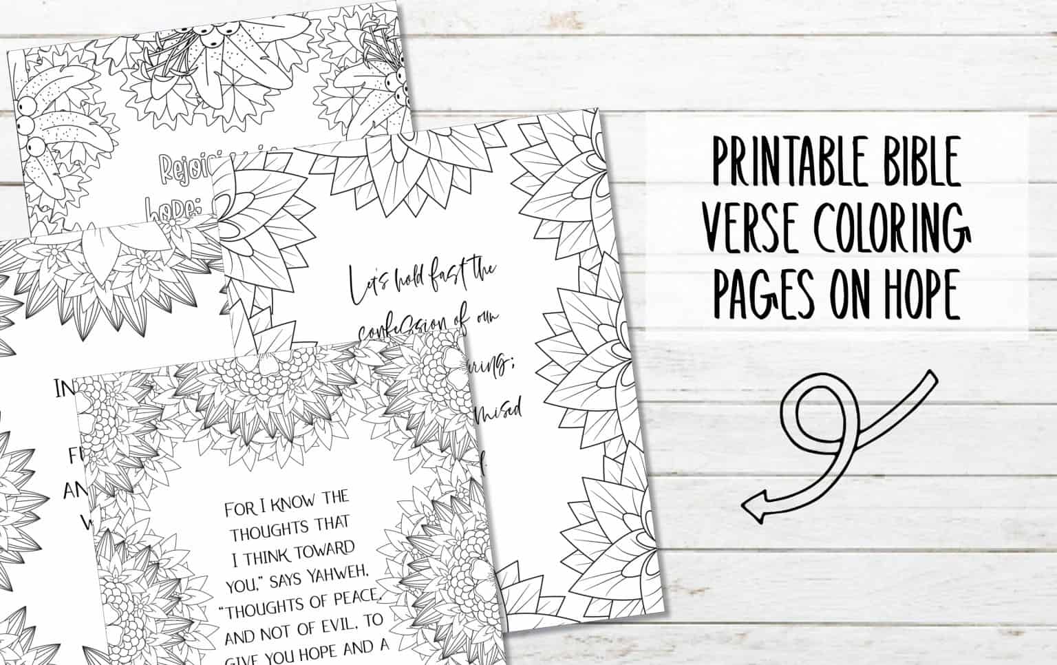 30 Printable Bible Verse Coloring Pages on Hope - My Printable Faith