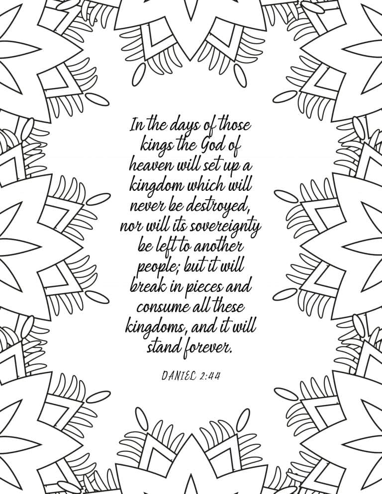 30 Printable Bible Verse Coloring Pages on Hope - My Printable Faith