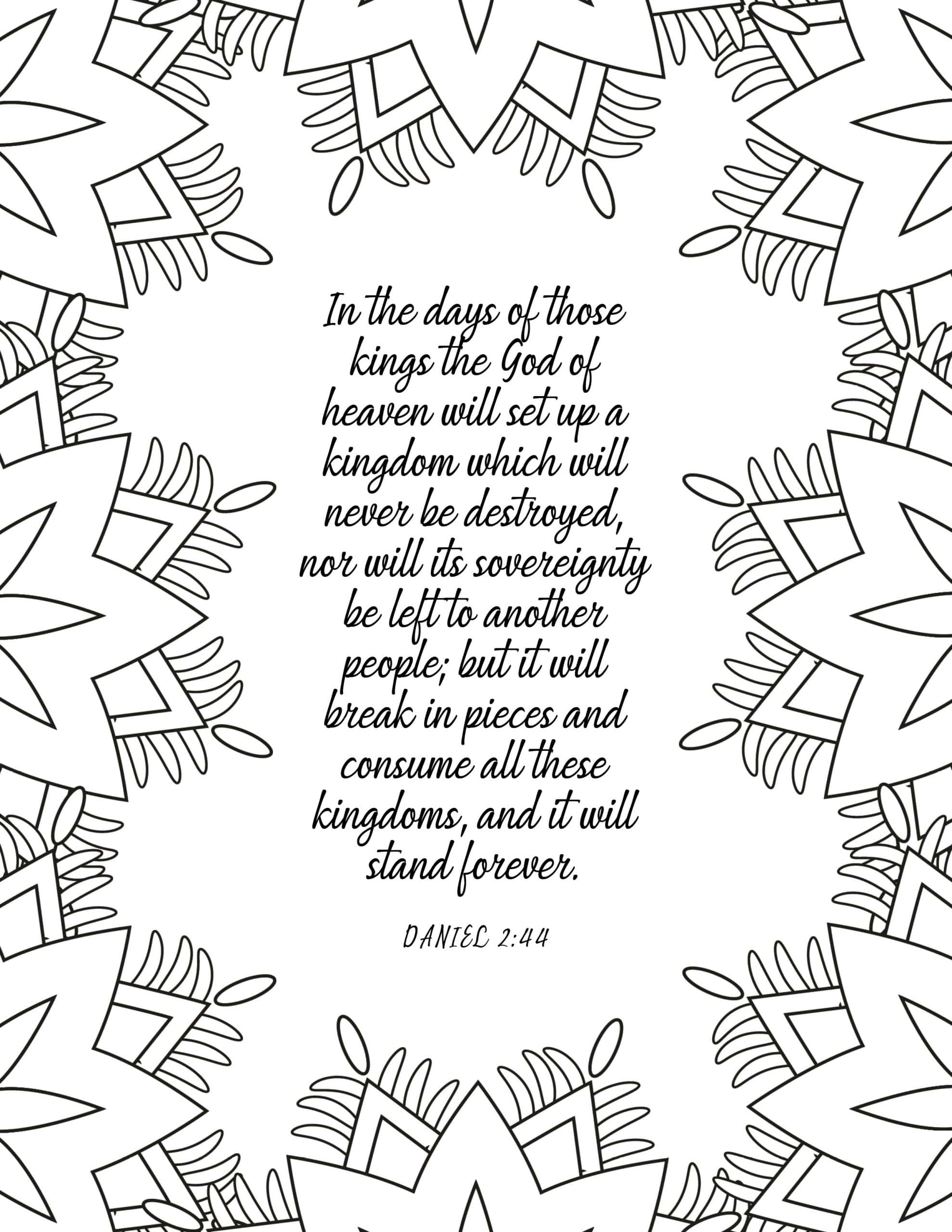 Hope Bible Coloring Page Coloring Pages