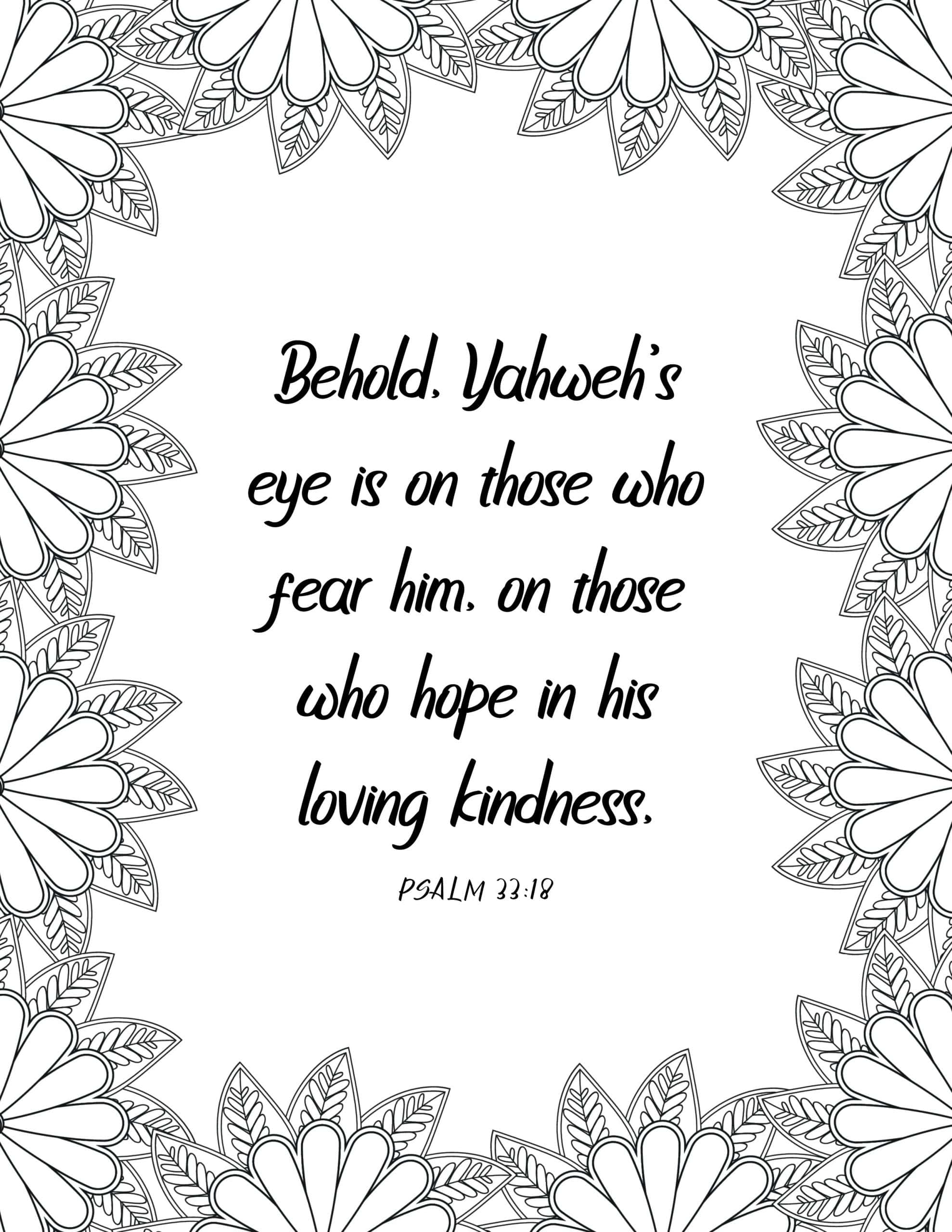 30 Printable Bible Verse Coloring Pages on Hope - My Printable Faith