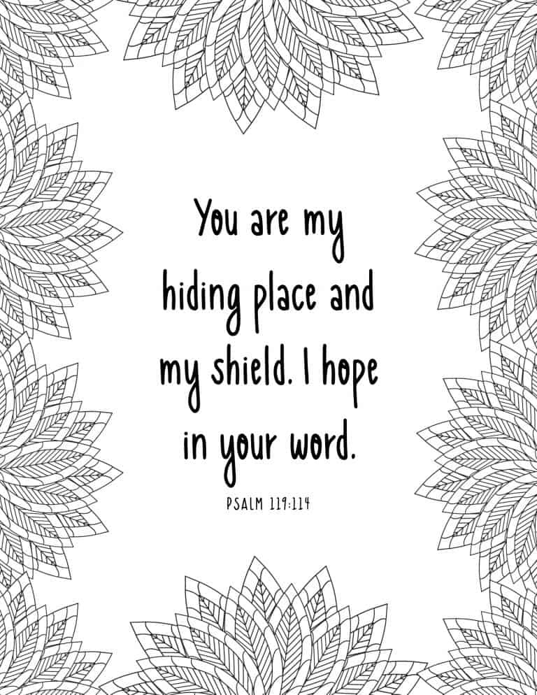 30 Printable Bible Verse Coloring Pages on Hope - My Printable Faith