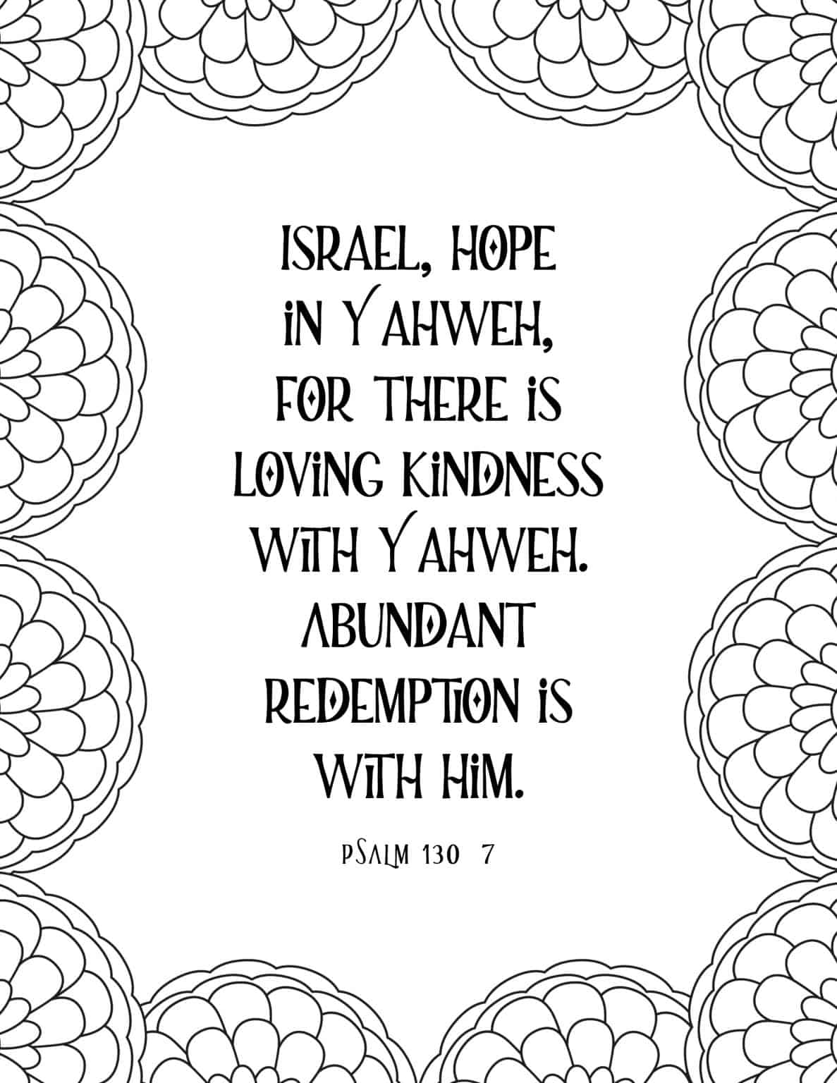 30 Printable Bible Verse Coloring Pages on Hope - My Printable Faith