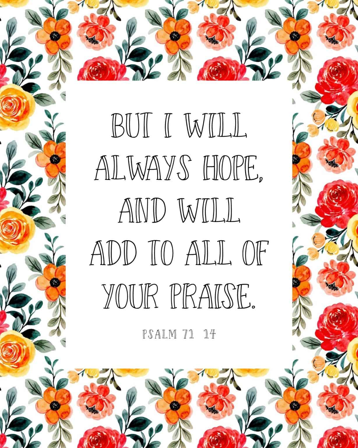 30 Printable Bible Verse Wall Art on Hope - My Printable Faith