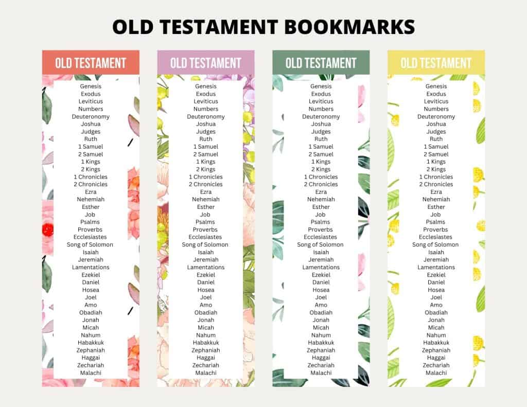 Miele Vacuum Bag Books Of The Bible Bookmarks - 24 Piece Set For Sunday ...